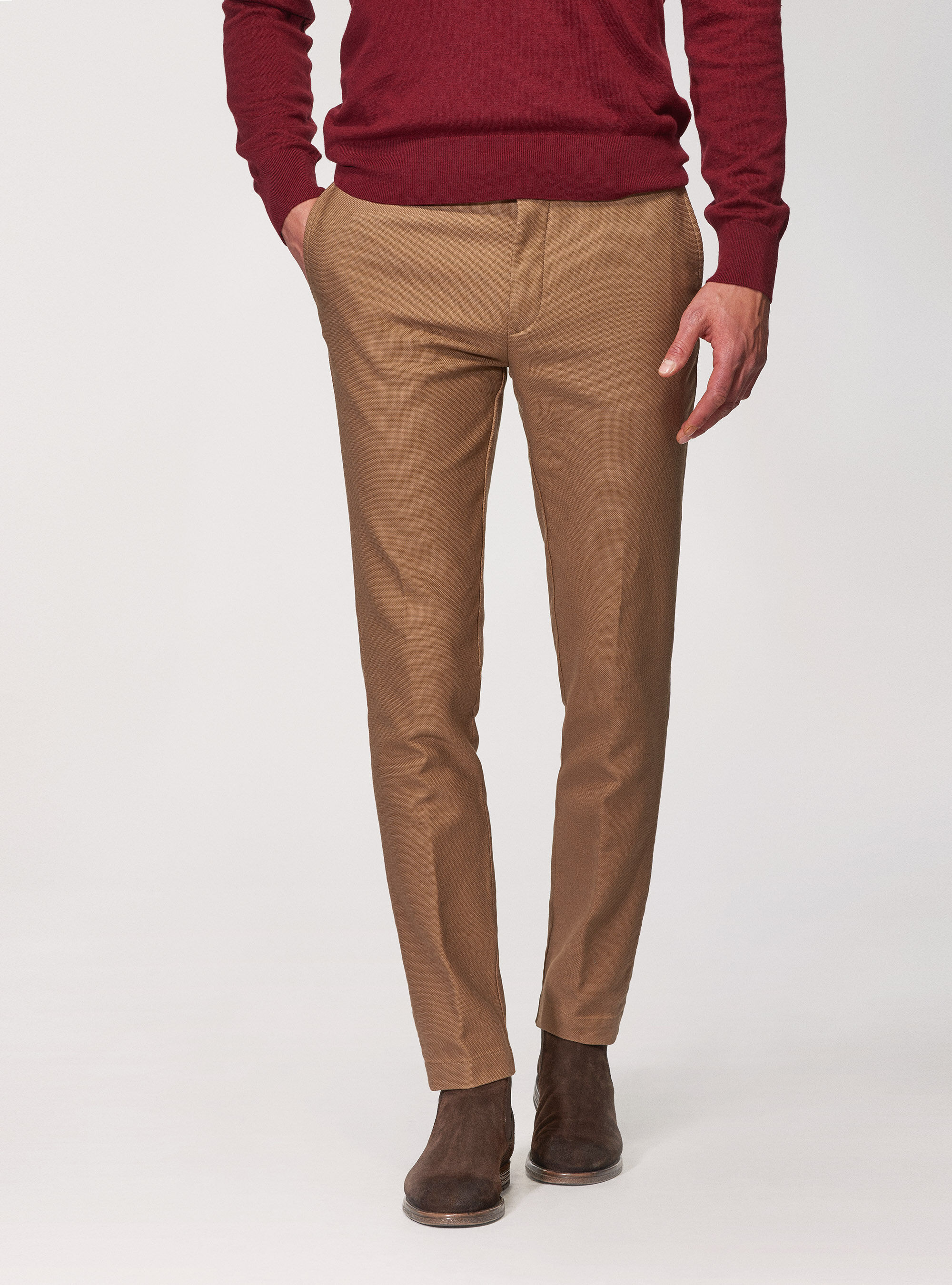 Pantalones chinos slim fit de algodón reforzado | GutteridgeEU ...