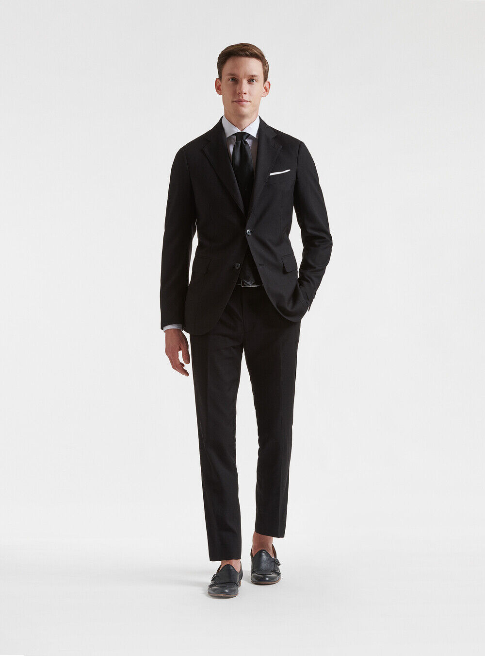 Slim fit suit black