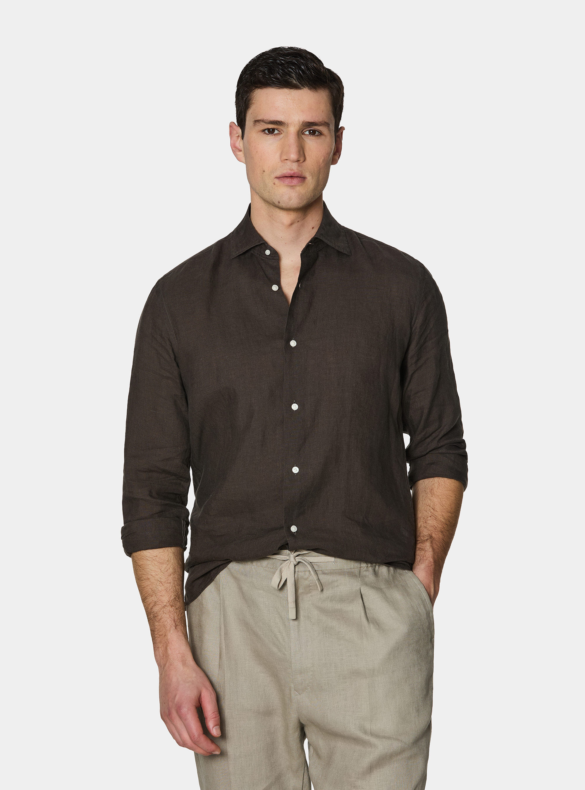 Pure linen shirt | Gutteridge | Men's Shirts