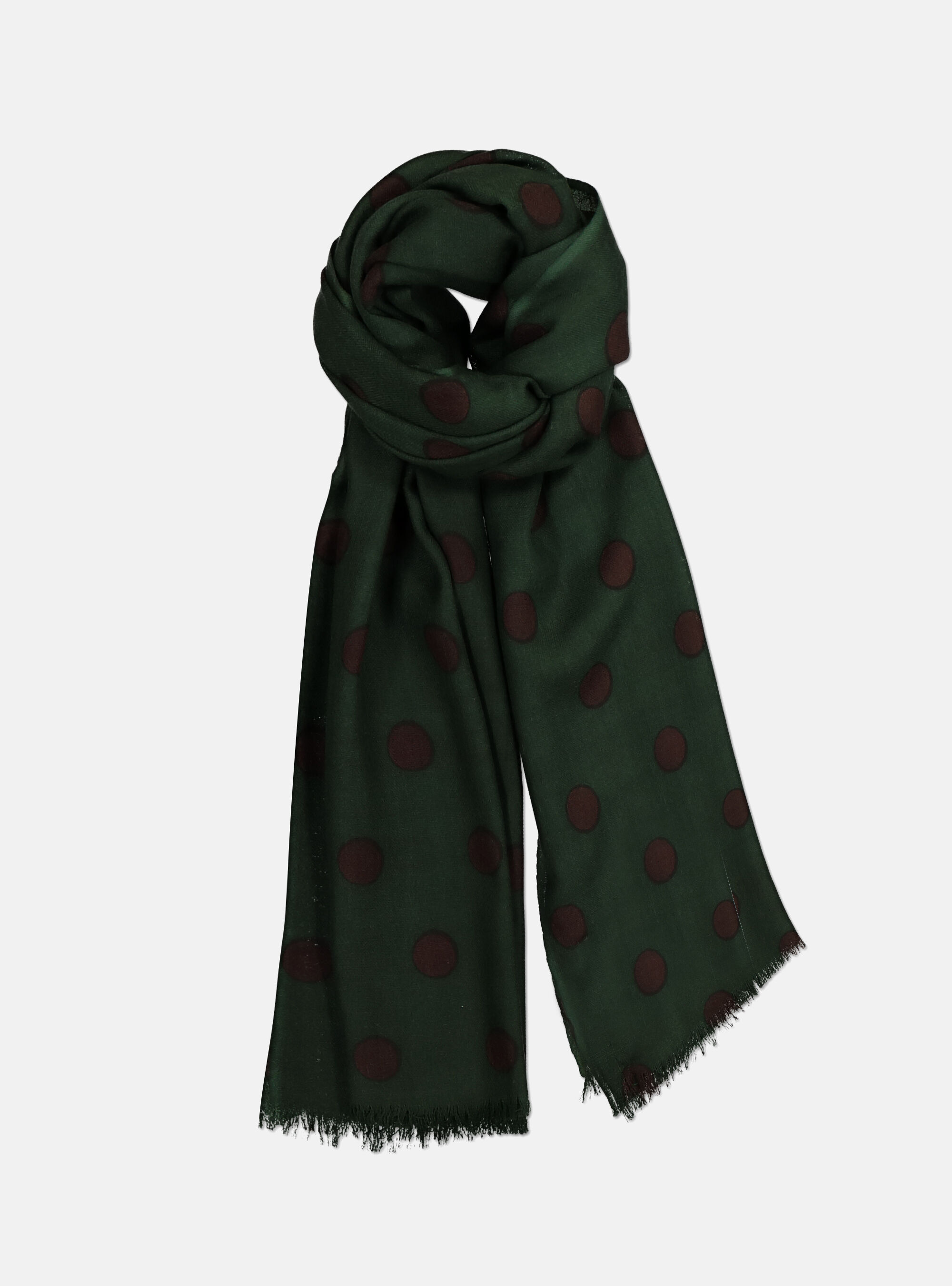 POLKA DOT WOOL SCARF