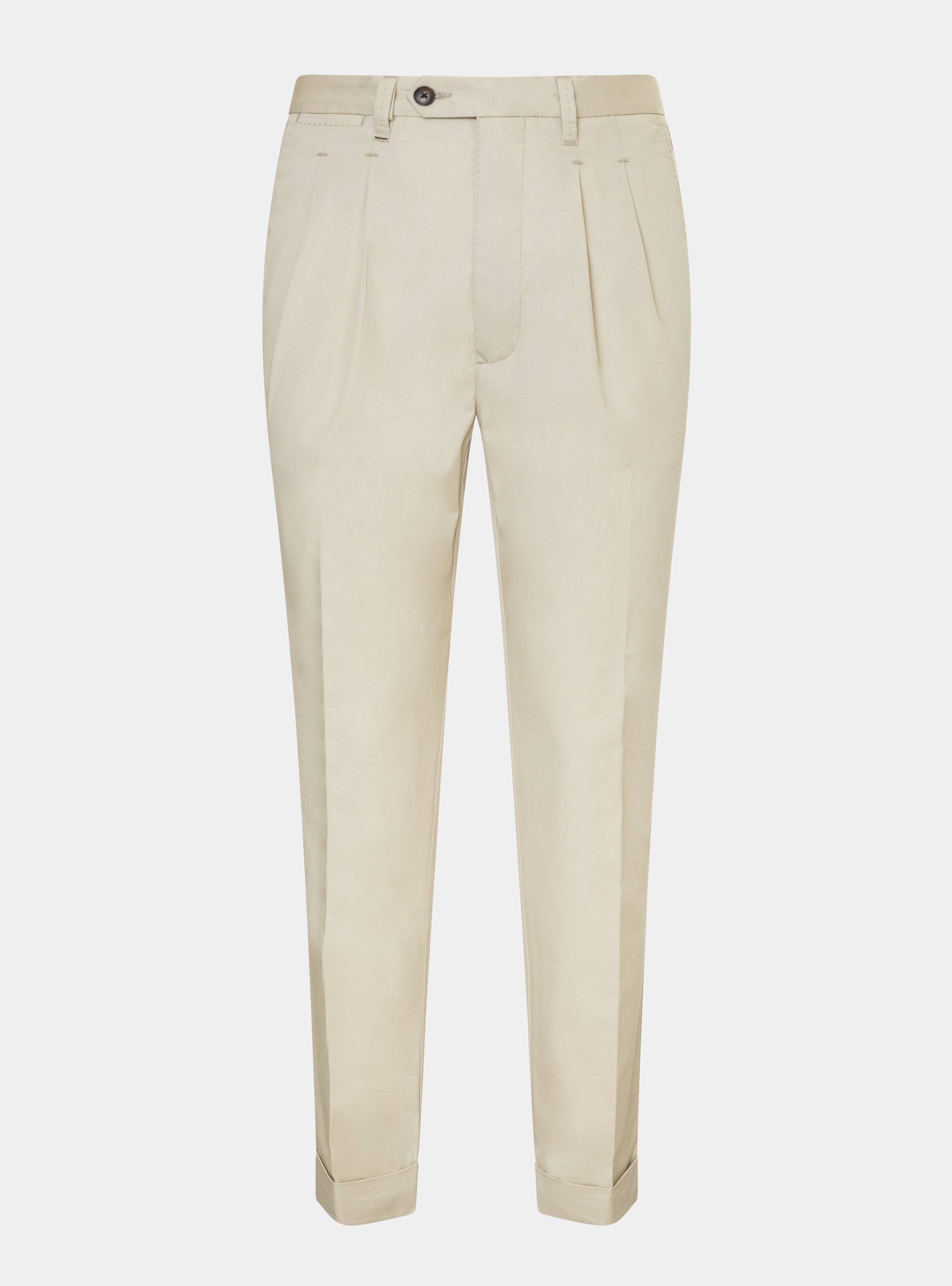 Double pleated trousers in lightweight twill | Gutteridge | Men's Mid ...