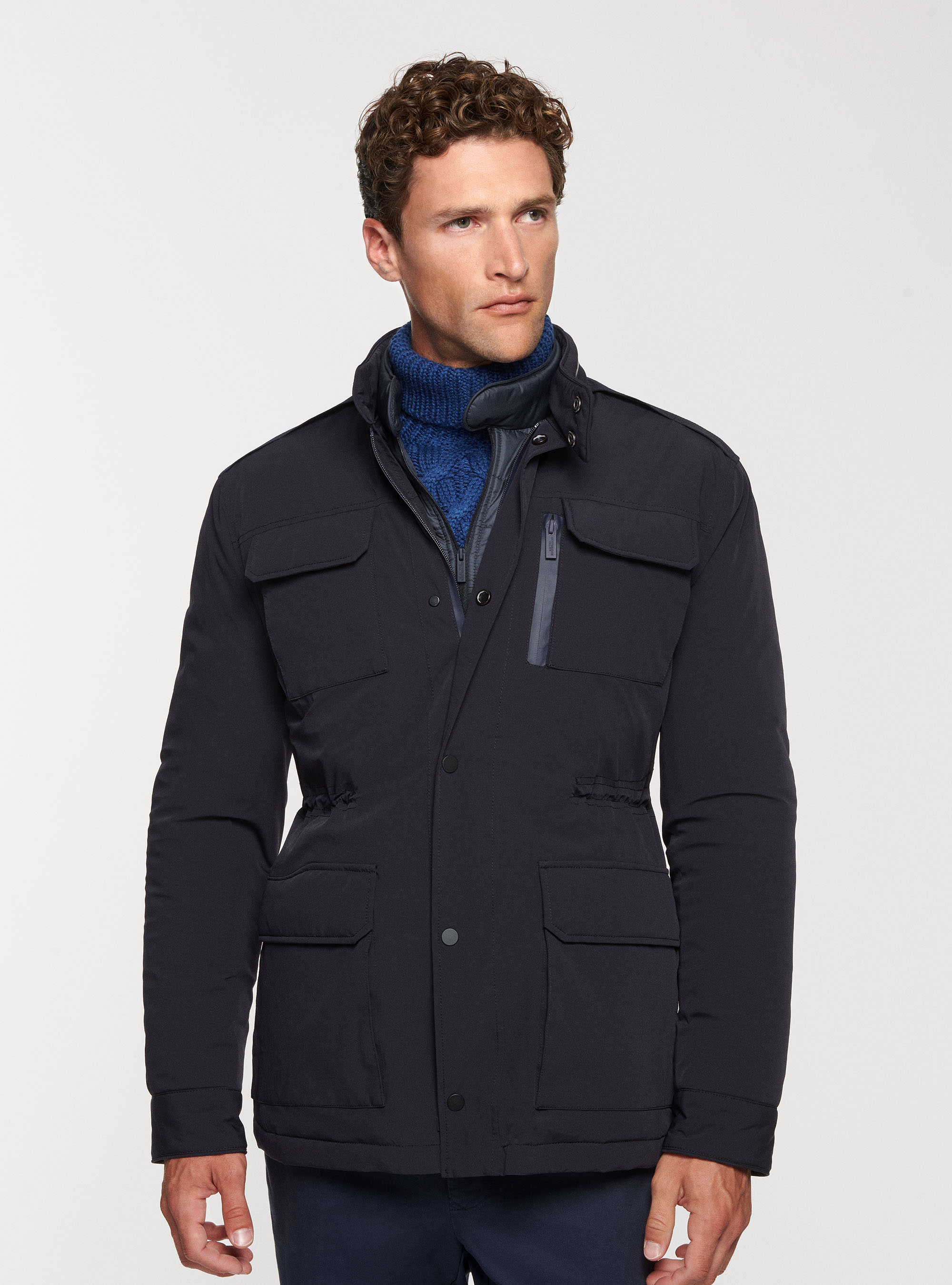 Field jacket con imbottitura riciclata