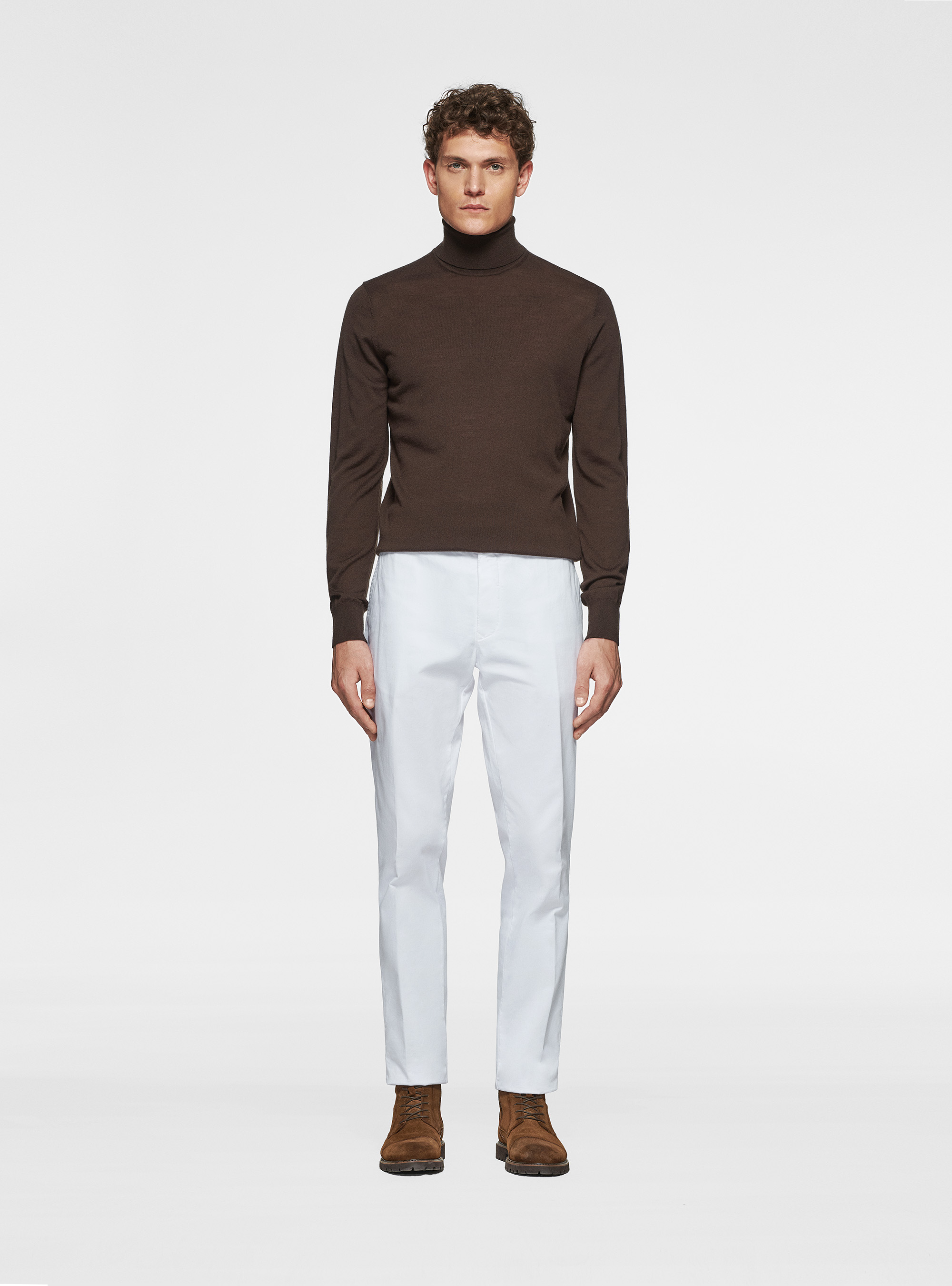 Turtleneck in pure extra-fine merino wool | Gutteridge | Men's Sweaters